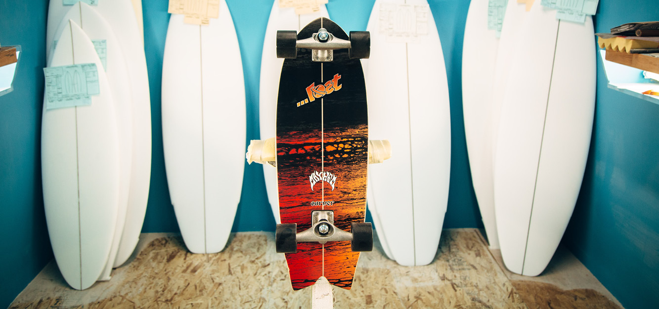 Collaboration Lost Surfboards and Carver Skateboards — WaveupBlog